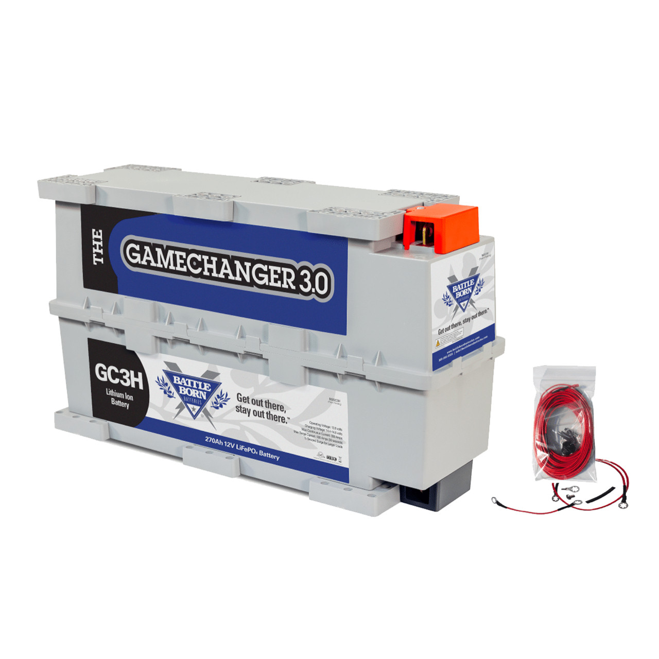 270Ah 12V LiFePO4 Deep Cycle GC3 Heated Battery- Battle Born