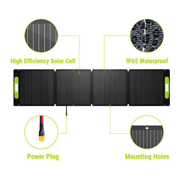 New 200W Lightweight Foldable Solar Panel Kit -Newpowa