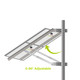 Double Arm Pole Side Mount for Up To 400W Solar Panels -Newpowa