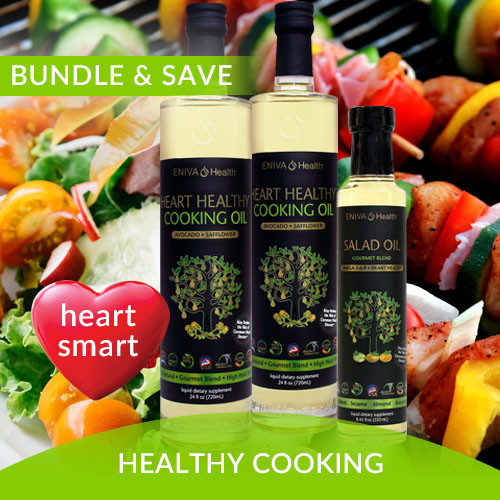 Healthy Gourmet Cooking Bundle (2 Cooking Oil, 1 Salad Oil) - Eniva