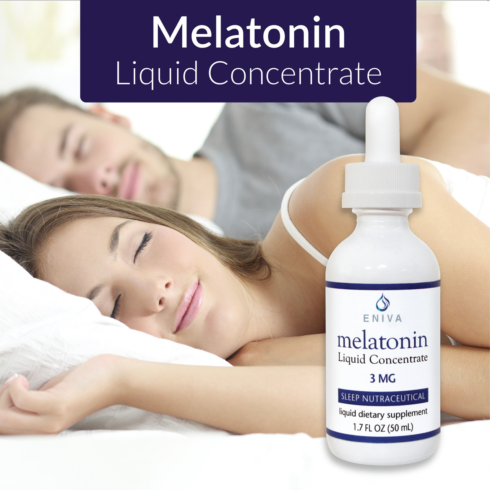 Melatonin Liquid Concentrate Drops 1.7 oz | Eniva Health