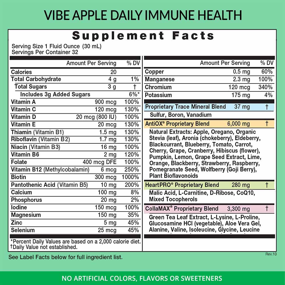 Liquid Cellular Vitamins | VIBE Apple | Eniva Health