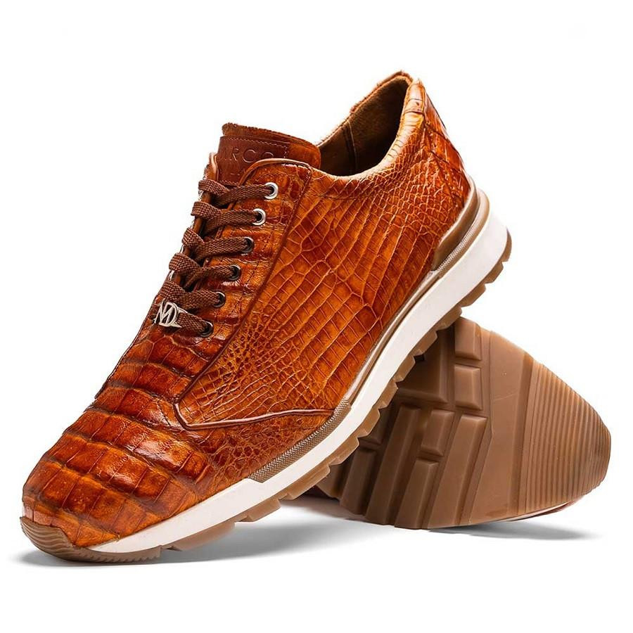 Marco di Milano Alanzo Mens Hornback Sneaker Cognac
