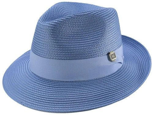 Mens Summer Light Blue Straw Hat Capas PC300 Size M