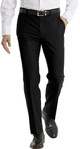 Men's Modern Fit Slacks Burgundy Plain Front Dress Pants OM-TR
