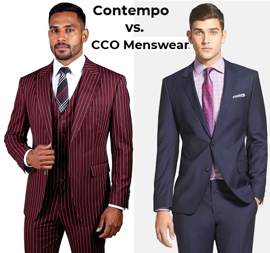 ContempoSuits.com vs. CCO Menswear | Better Selection of Suits, Hats ...