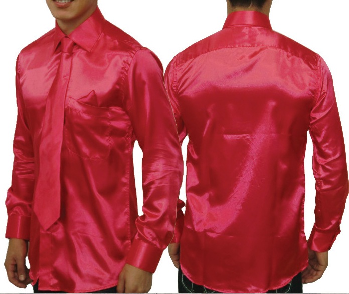 Mens Shiny Dress Shirts - Contempo Suits