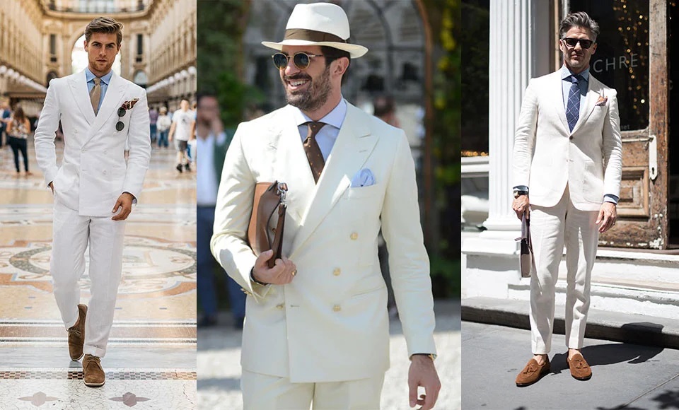 White Tropical Suits - There are Many To Choose From - Contempo Suits