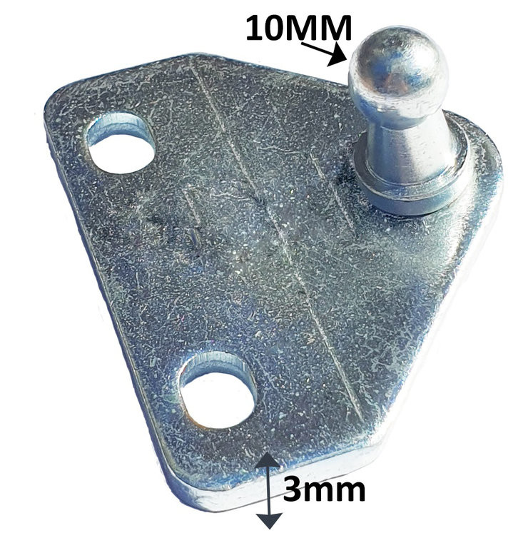 KBI01S - FLAT BRACKET 2 HOLE 35MM CENTERS 316 STAINLESS