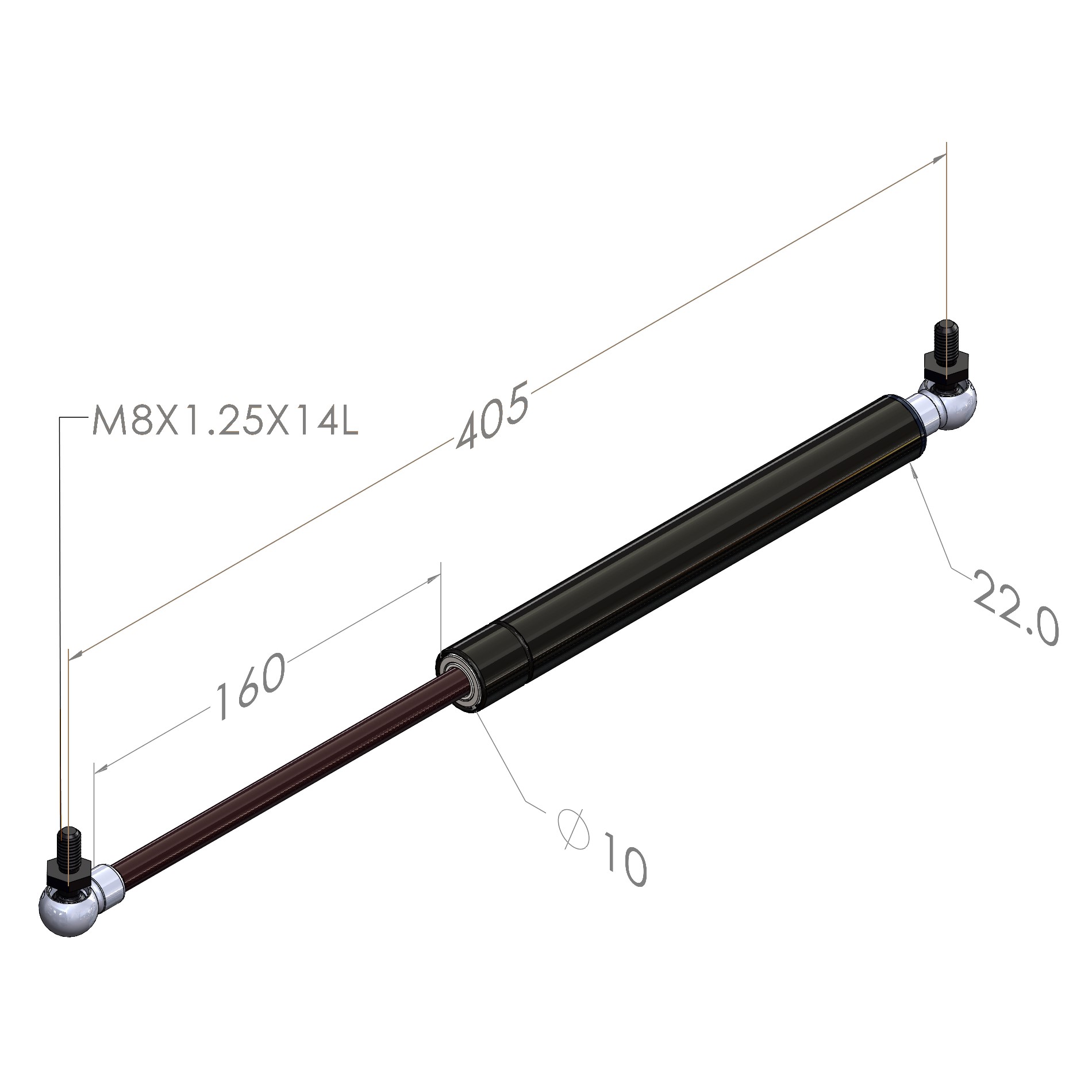 Gas strut installation calculations done here