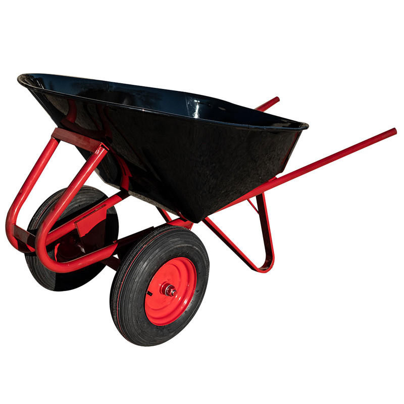 Dual Wheeled Wheelbarrow, Heavy Duty, 4 Cubic Feet