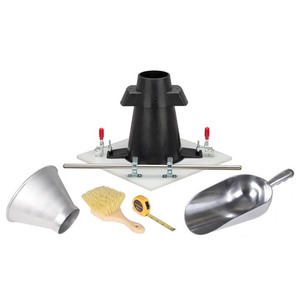 Deluxe EZ-Clean Plastic Slump Test Set | Concrete Slump Testing and ...