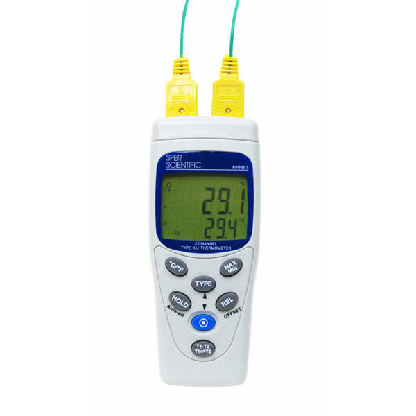 Dual Channel Basic Type K or J Thermometer | Digital Thermometers for ...