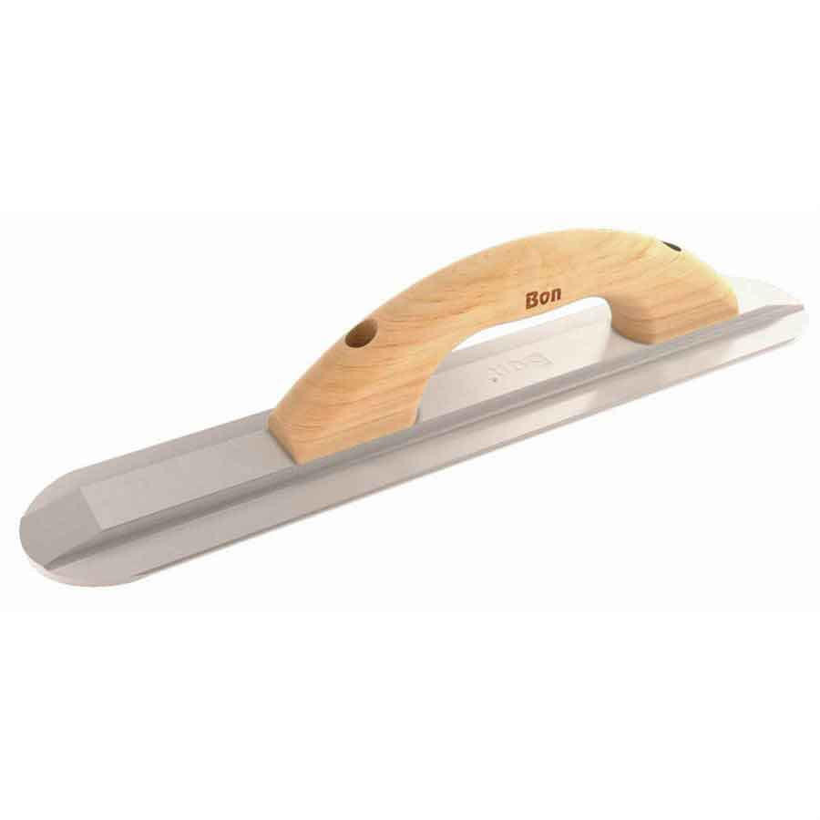 Round End Magnesium Float, 16in x 3-1/8in Wood Handle