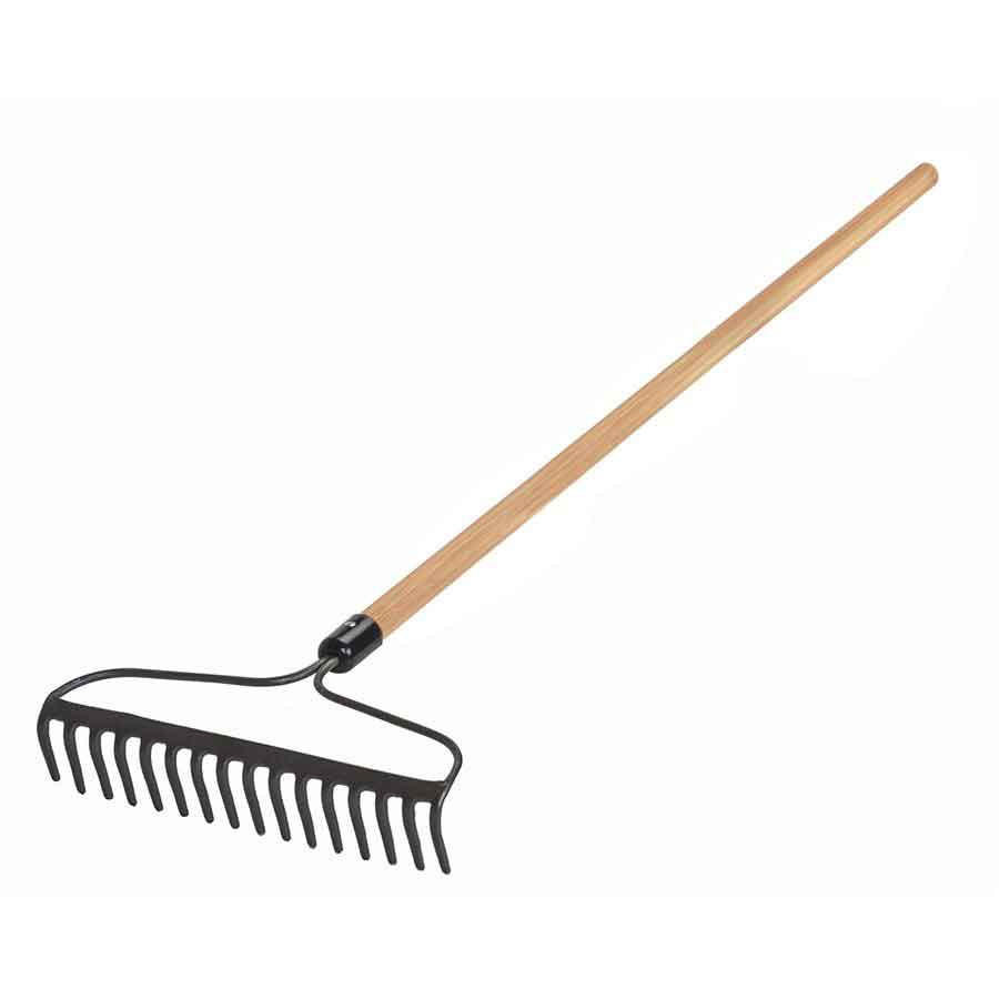 Bow Head Rake 16in With 54in Wood Handle | Landscaping
