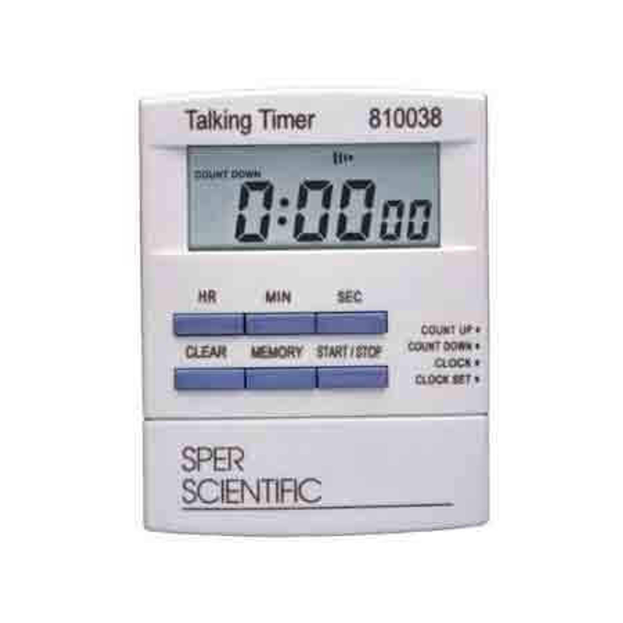 Sper Scientific 810038c Talking Timer Nist Certificate Of Calibration