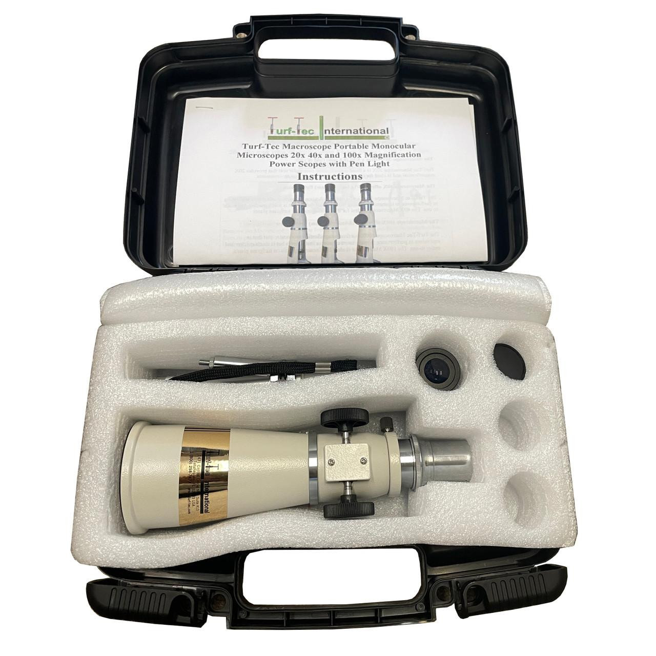 Macroscope, 20x Power with Light Pen | Soil and Turf Testing