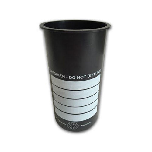 6x12in Concrete Test Cylinder Molds, Black, Flat Lid (20/Cs)