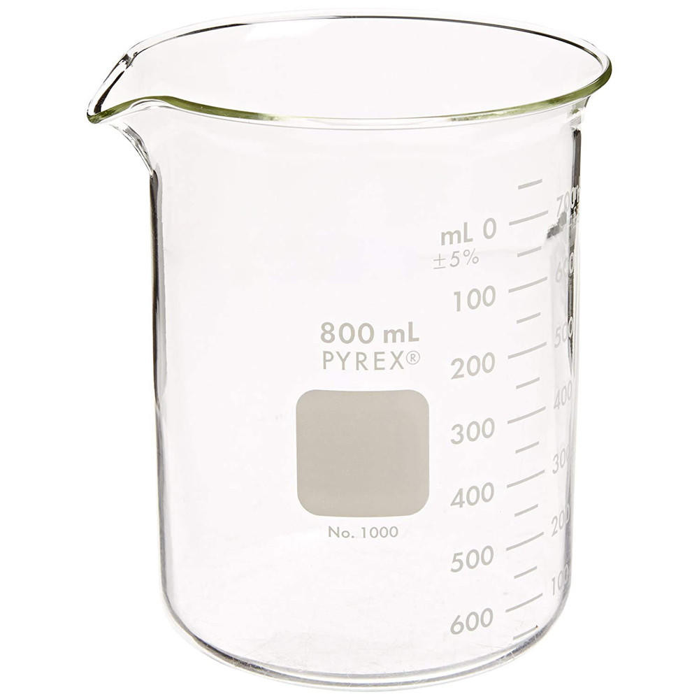 Pyrex Griffin Lab Beaker, Glass, 800ml | Glass Beakers