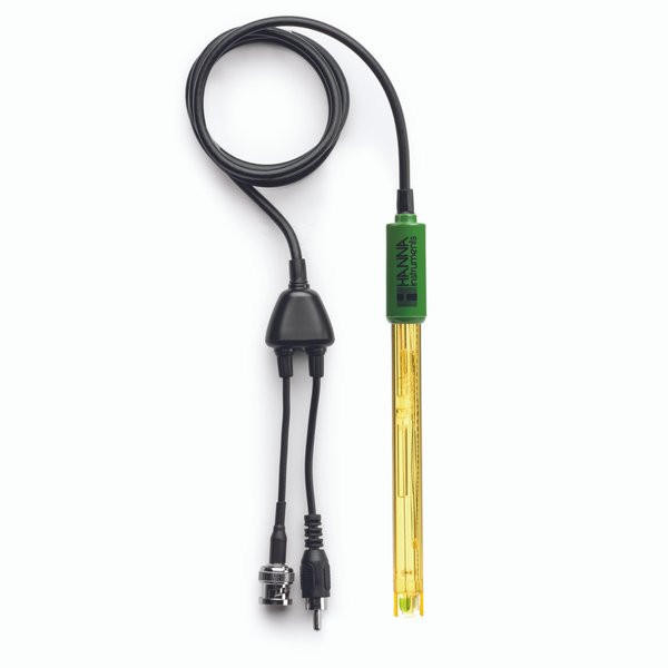 Hanna Instruments HI1230Y Gel Filled PEI Body pH Electrode with BNC ...