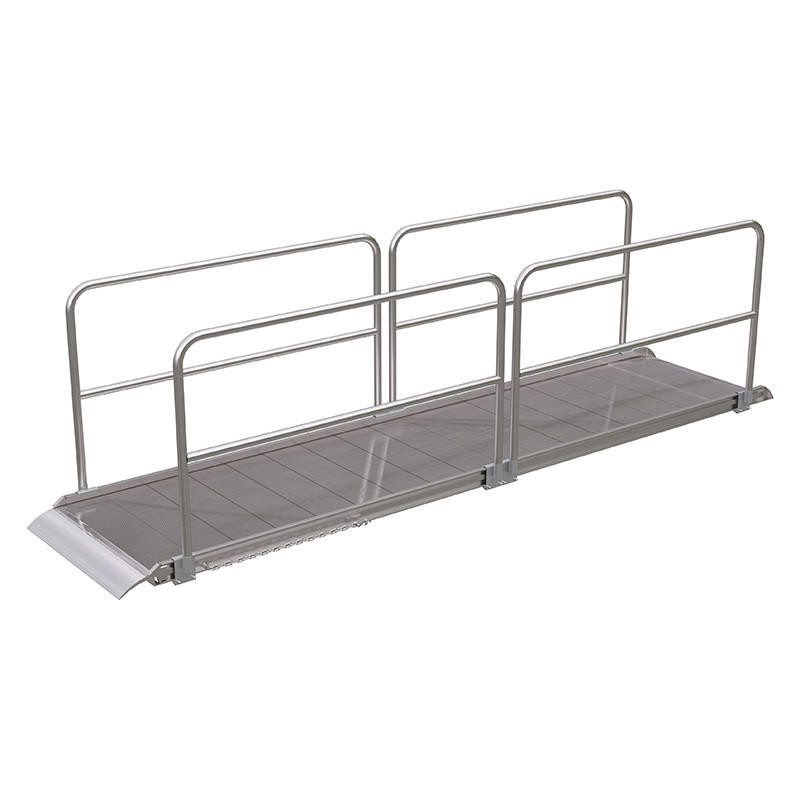 Wheel Walk Ramp Overlapping Style, 168 x 38in, 1600 lb., Silver
