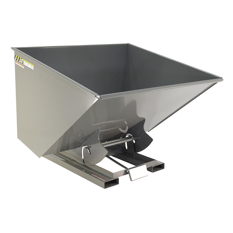 Hopper, Self Dumping, 2-1/2 Cu Yd, 4000 lb., Gray
