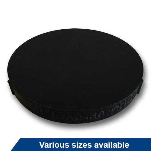 4in Unbonded Cap Neoprene Pad, 50 Duro | Compressive Strength