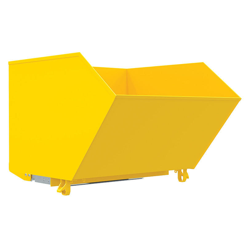 Steel Bump and Dump Hopper, 1-1/2 Cu Yd, 2,000 lb., Yellow