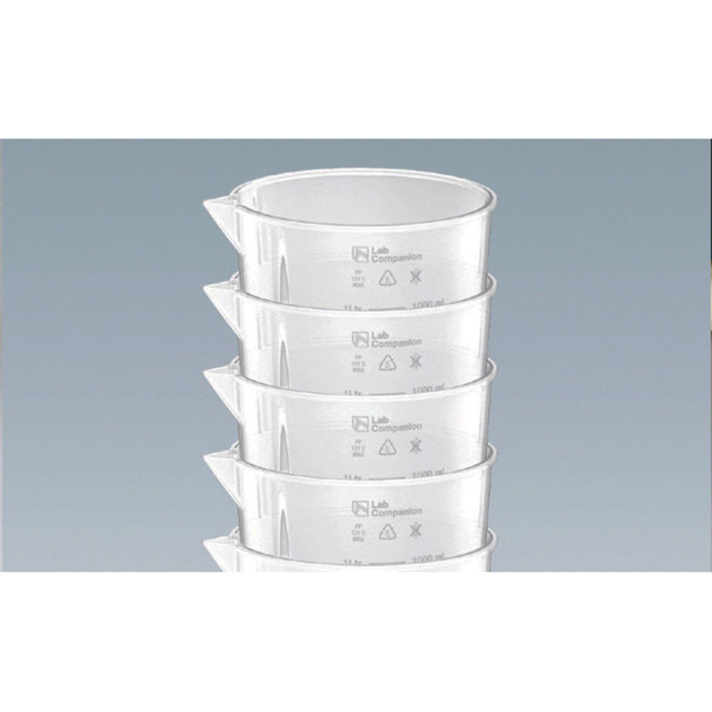 500ml PMP Beaker with Handle | Transparent | 10ml Graduations ...