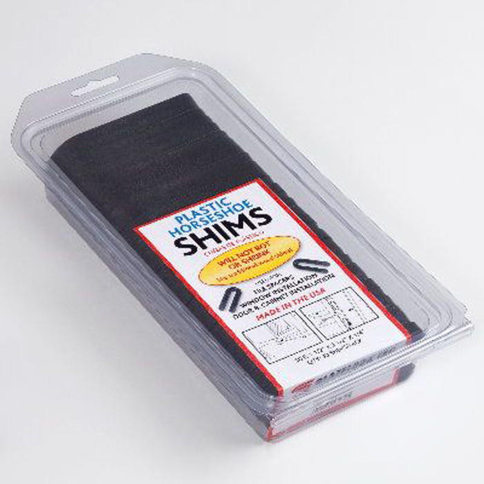 Horseshoe Shims, Black, 1-1/2 x 3-1/2 x 1/16in (Pack of 120 ...
