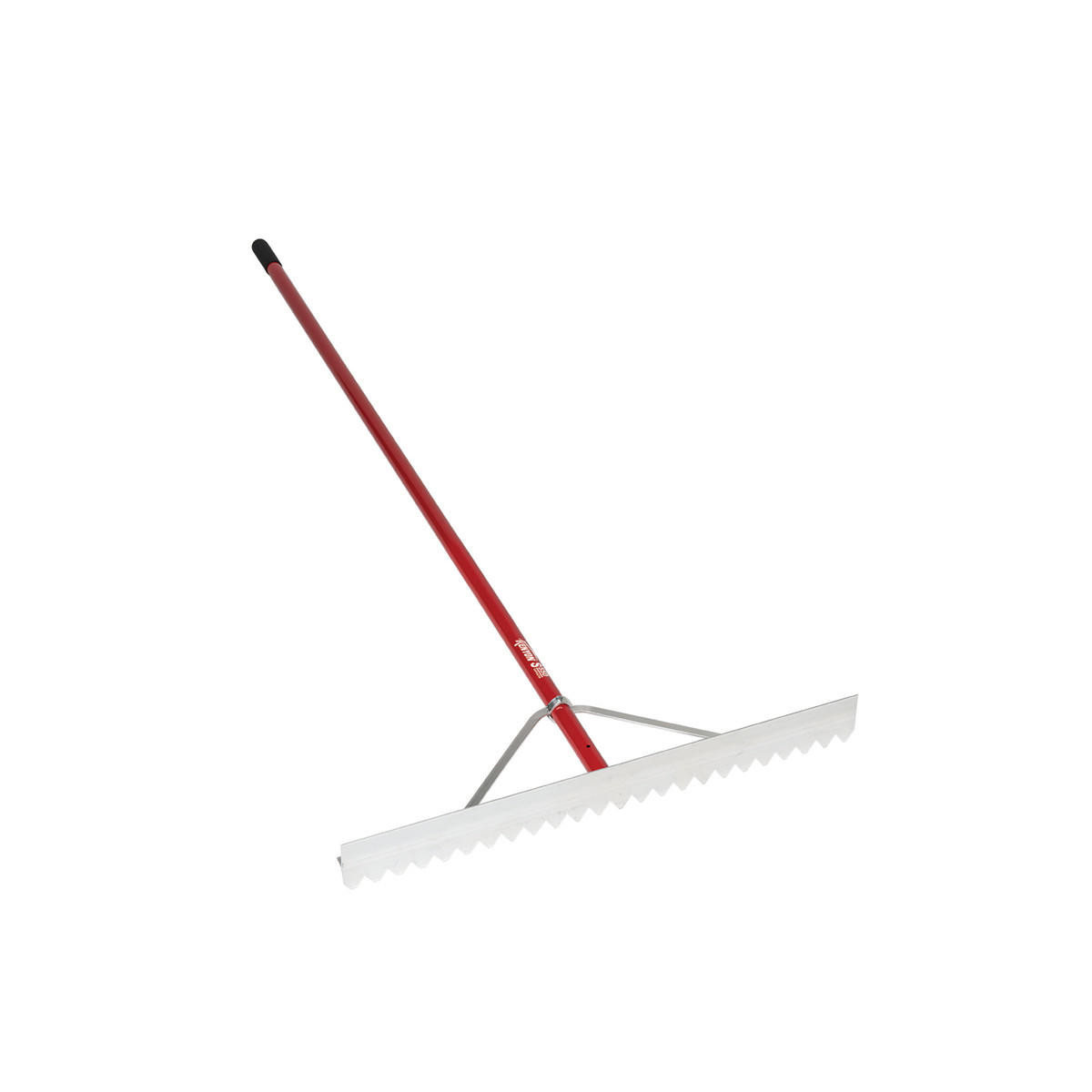 36in Super Lute Rake, 82in Red Aluminum Handle, Wrap Bracing | CMTP