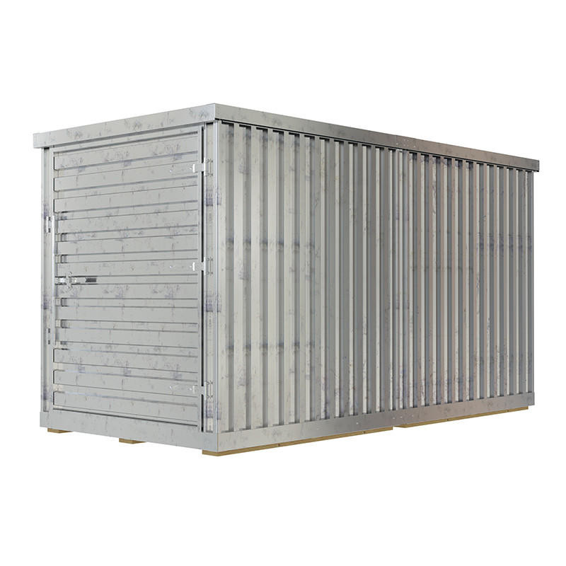 Galvanized Steel Storage Building 6 Ft. x 12 Ft., Silver | CMTP