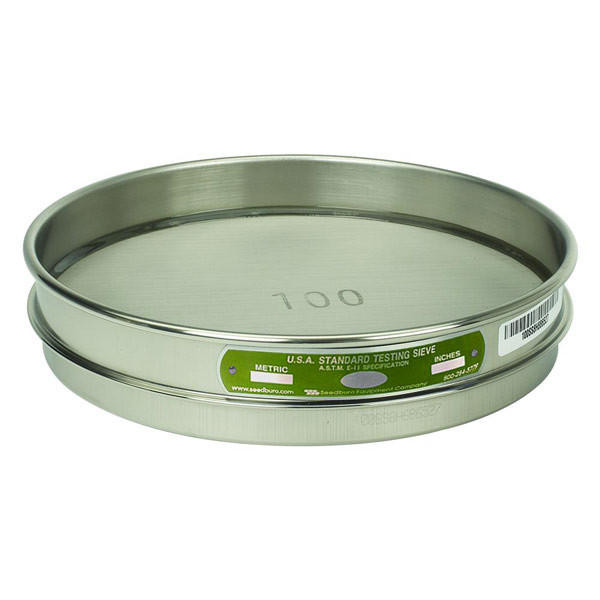 Pan for Sieve, Half Height, 8in Diameter | Sieving | Certified MTP