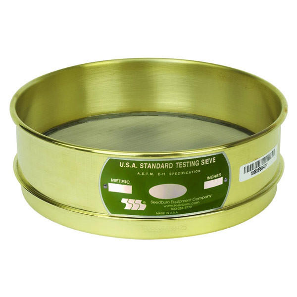 8in Sieve, Brass/Stainless, Full Ht., 80 Mesh | Test Sieves | CMTP