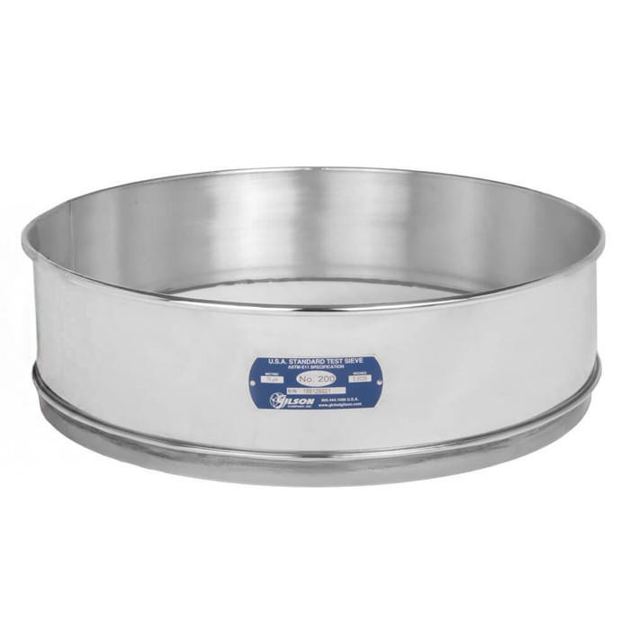 Gilson 18in Sieve, All Stainless, Full Height, 1-3/4in