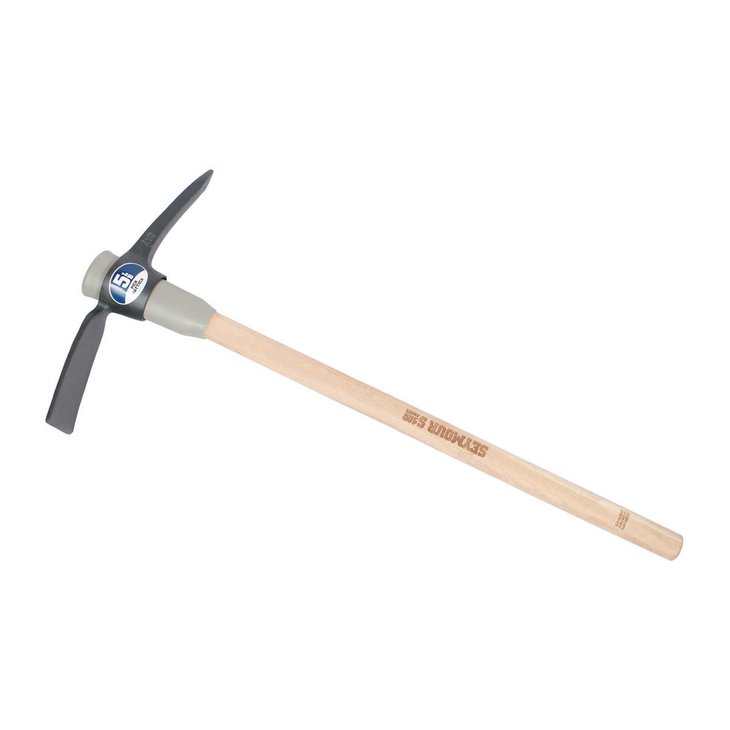 5lb Pick Mattock - Genuine American Hickory 36in Handle
