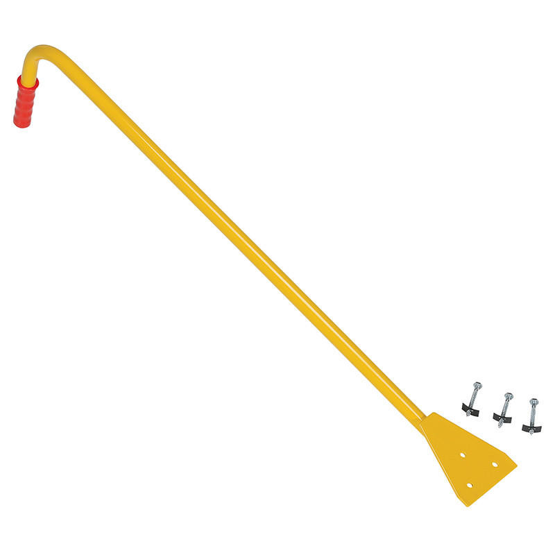 Steel Ergonomic Wheel Chock Handle, Yellow