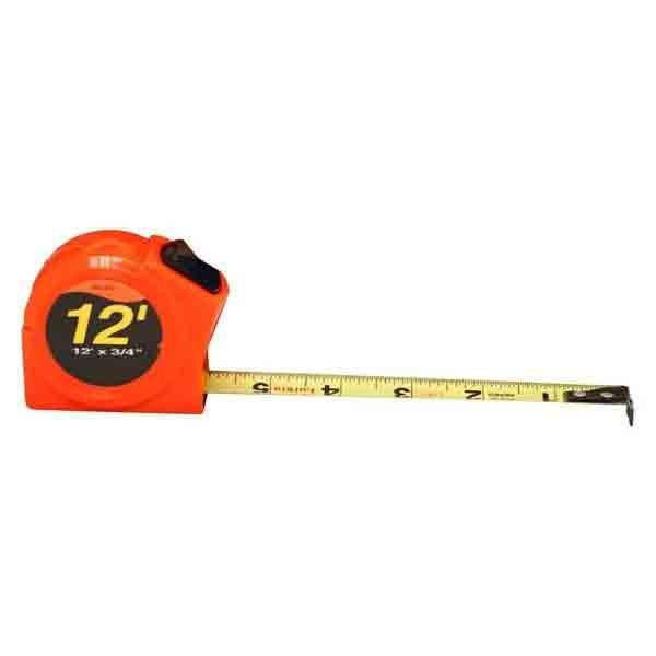 12ft Engineer’s Scale Measuring Tape (Inch/Feet, Decimal Feet)