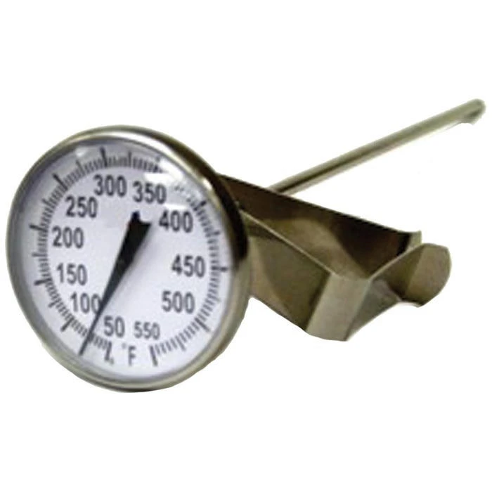 Asphalt Thermometer, 50 to 550F, 8in Stem, 1-3/4in Dial | CMTP