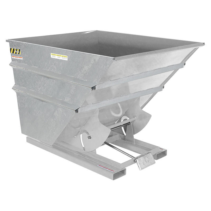 Steel HD Self Dumping Hopper, 2-1/2 Cu Yd, 6000 lb., Galvanized