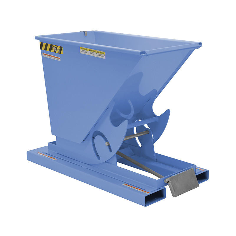 Heavy Duty Self Dumping Hopper, 1/3 Cu Yd, 6000 lb., Sky Blue
