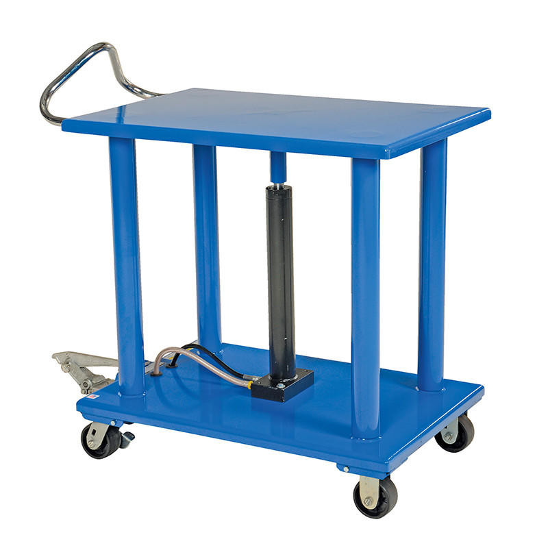 Steel Hydraulic Post Table, 24in x 36in, 3,000 lb., Blue | Certified ...