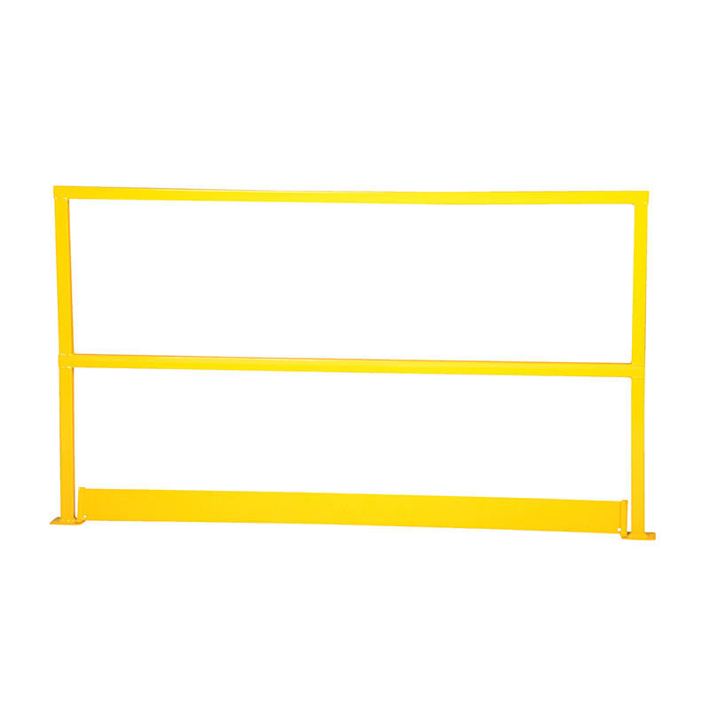 Steel Safety Handrail with Toe Board, 98-1/2 x 4 x 42in, Yellow | CMTP