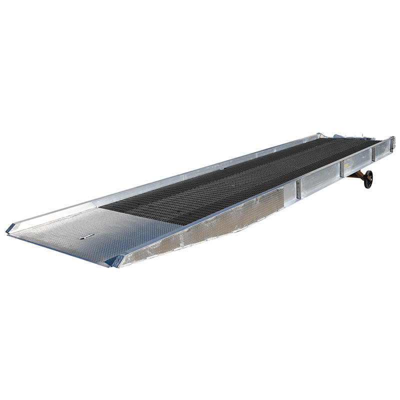 Aluminum/Steel Yard Ramp Grating, 74 x 30 Ft., 20,000 lb., Silver ...