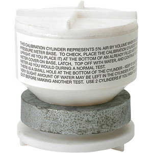 Plastic Calibration Canister (5%) For Concrete Air Meters | Concrete ...