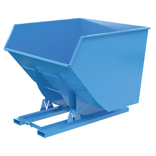 Heavy Duty No Bump and Dump Hopper, 4 Cu Yd, 6000 lb., Sky Blue