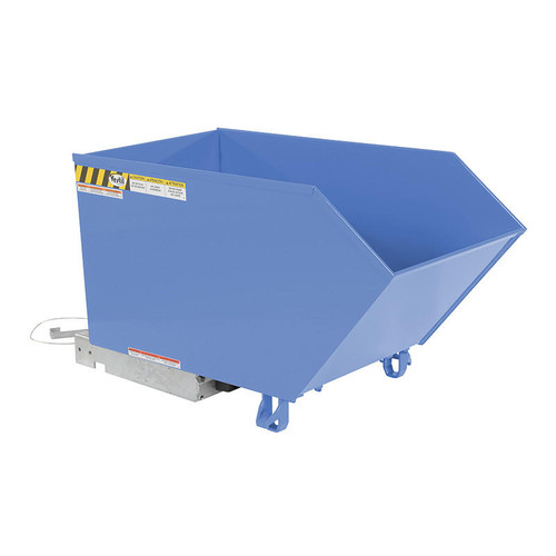 Low Profile Self Dumping Hopper, 1/2 Cu Yd, 6000 lb., Sky Blue