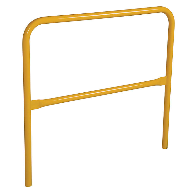Steel Safety Railing, 4 Ft. Length, Yellow
