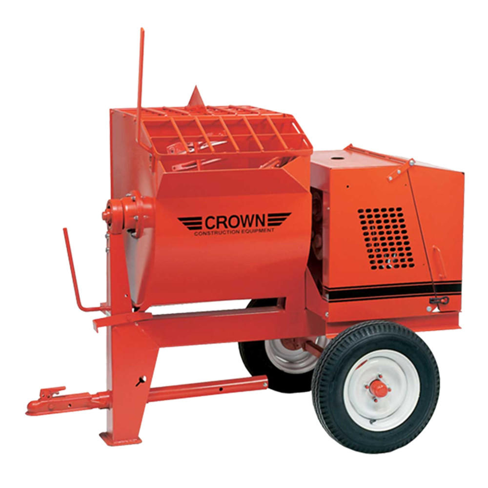 Crown Mortar Mixer w/8 HP Honda, 10 cu ft, Towable | Mixers