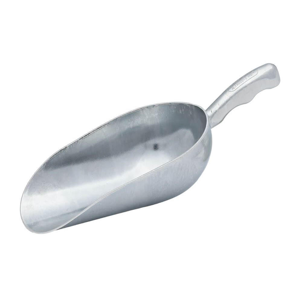 Aluminum Round Bottom Sample Scoop, 12oz | Lab Scoops